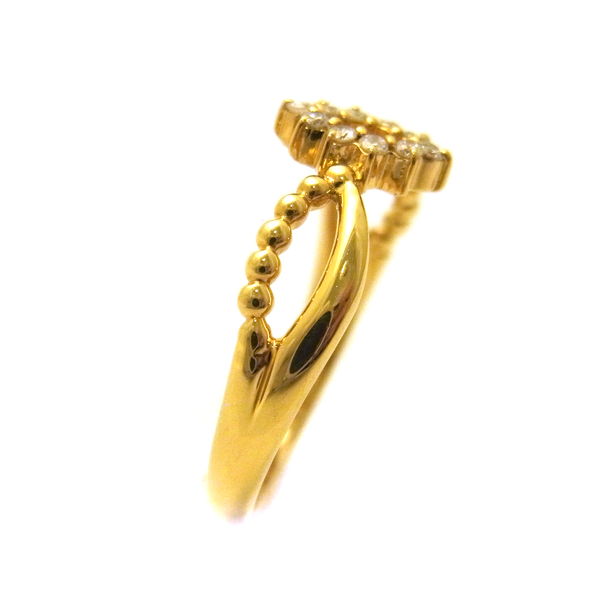 K18 ダイヤモンド指輪 12号 ゴールドカラー｜Reizm(リズム)