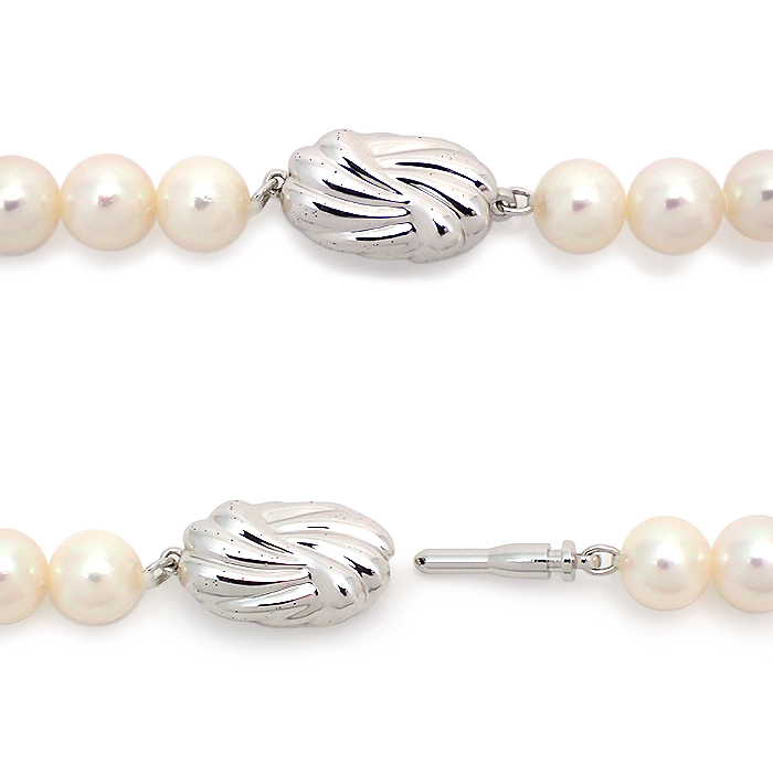 SILVER 花珠 パール アコヤ養殖真珠 ネックレス シルバー｜Reizm(リズム)